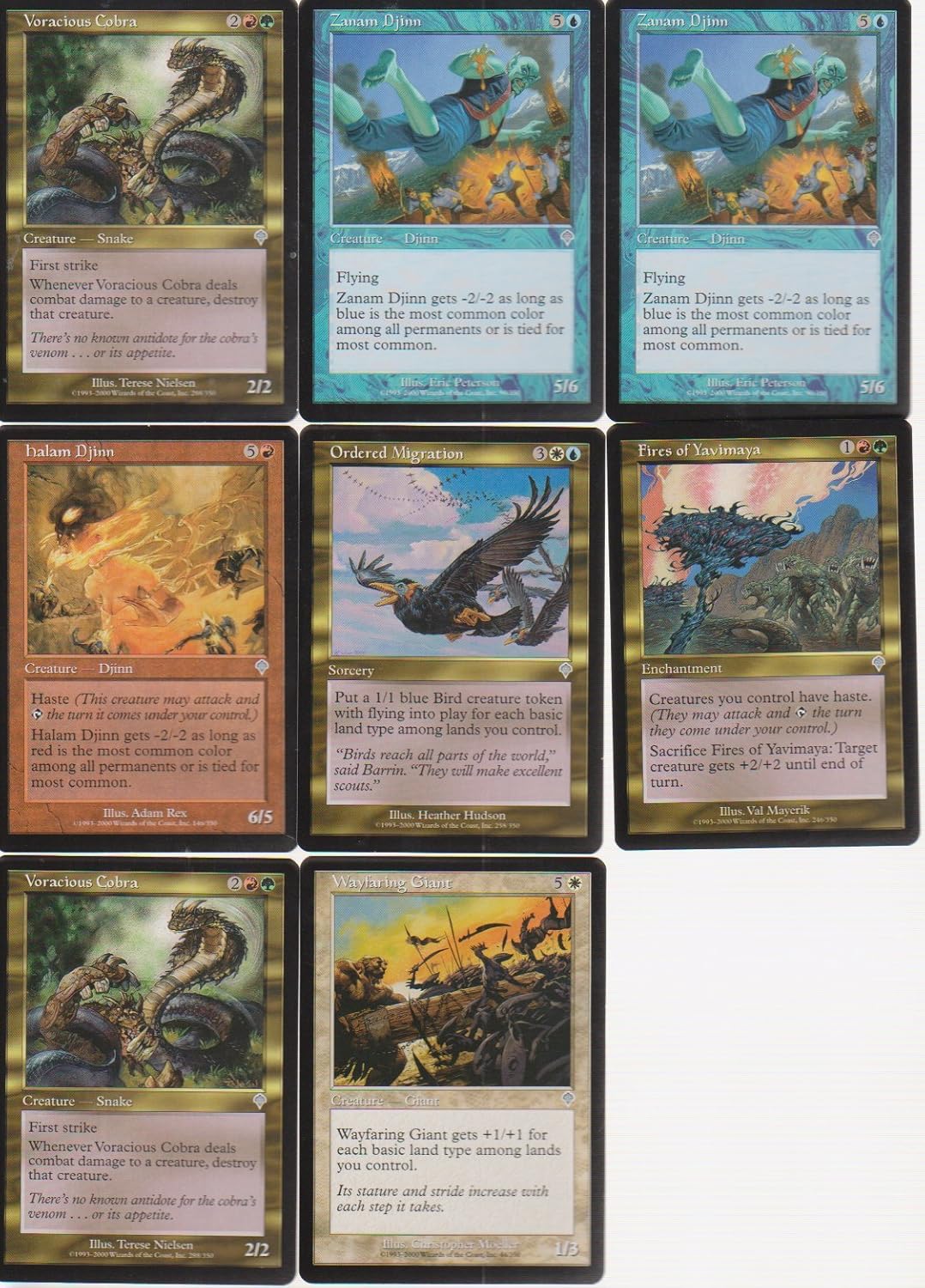 Magic Invasion Uncommon 8 Card Lot Voracious Cobra at Amazon's Sports ...