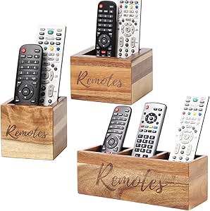 Amazon.com: Remote Control Holder,TV Remote Holder for Table,Wooden ...