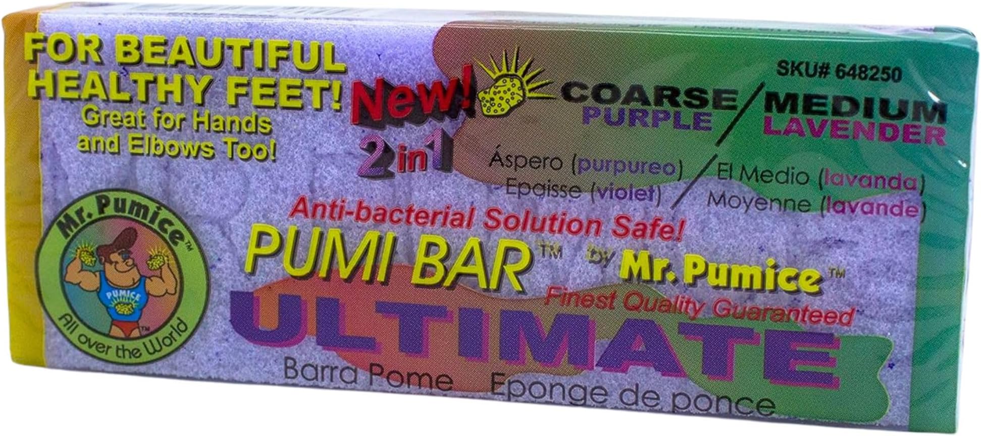 Amazon.com: Mr. Pumice Ultimate PUMI Bar, 2-in-1 Callus Remover ...