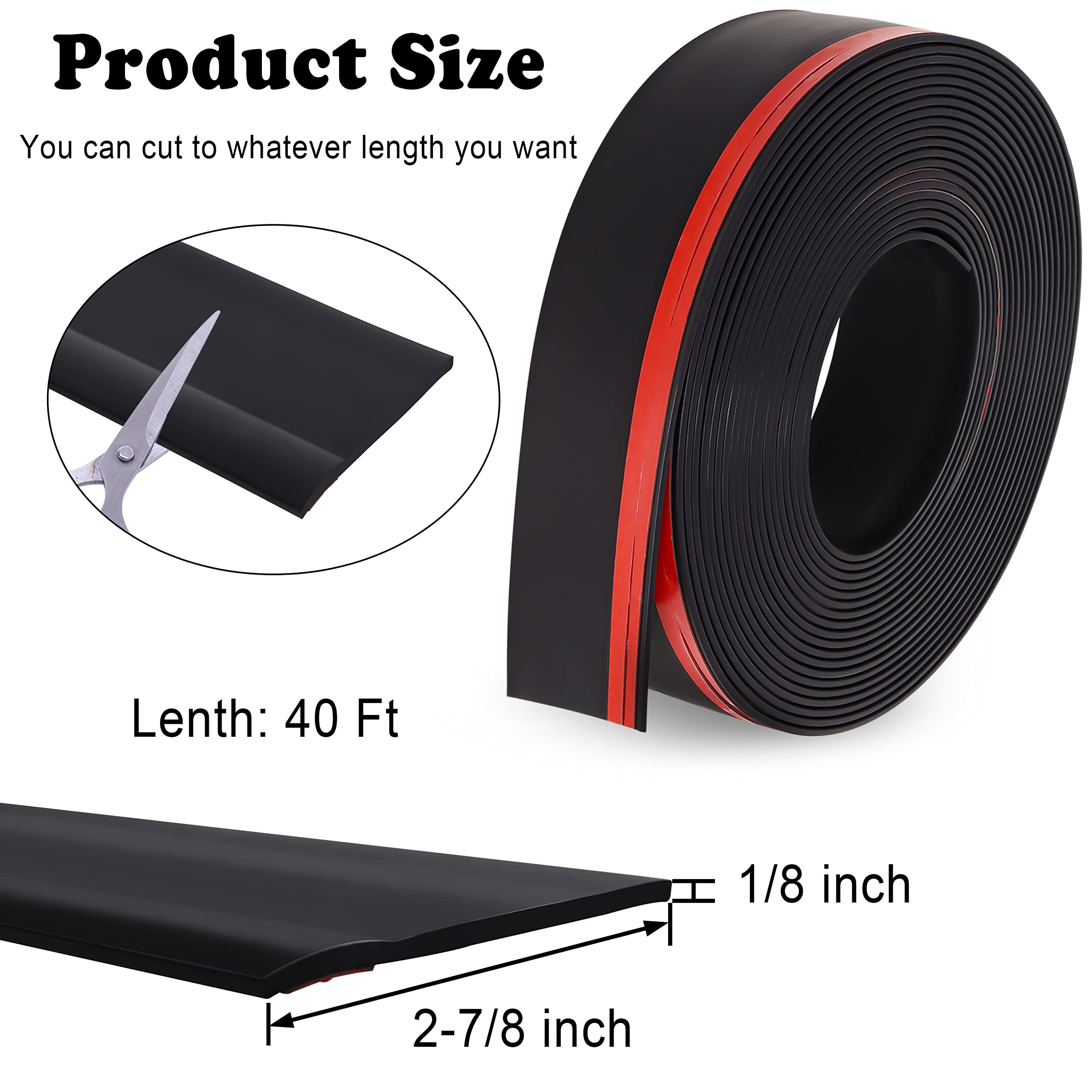 Snapklik.com : 3-Inch Rubber Slide Seal For RV Slide Out, Weather ...