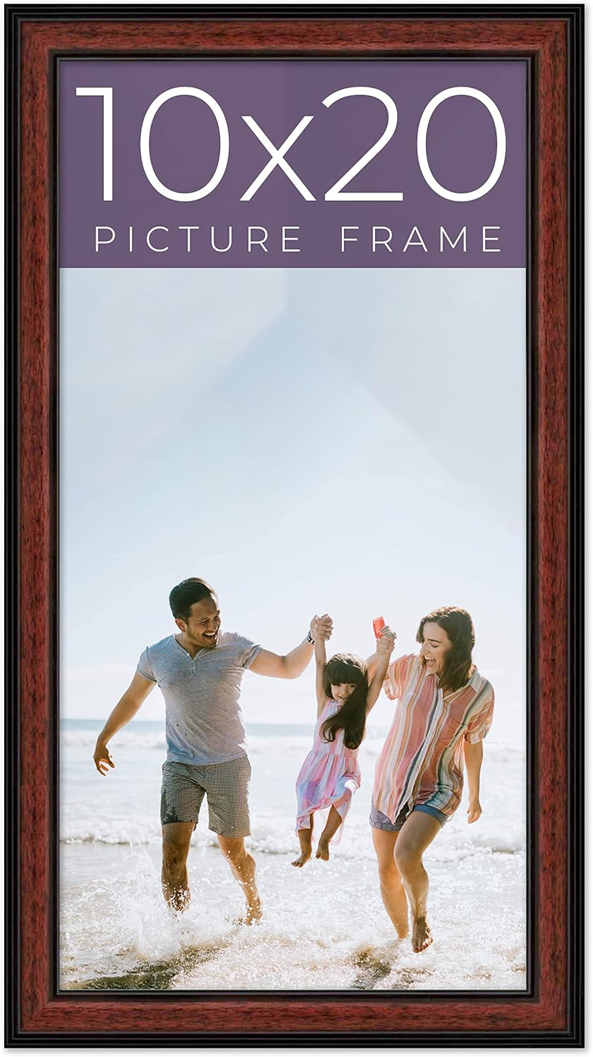 Amazon.com - 10x20 Frame Executive Brown Round Mahogany Finish Solid ...