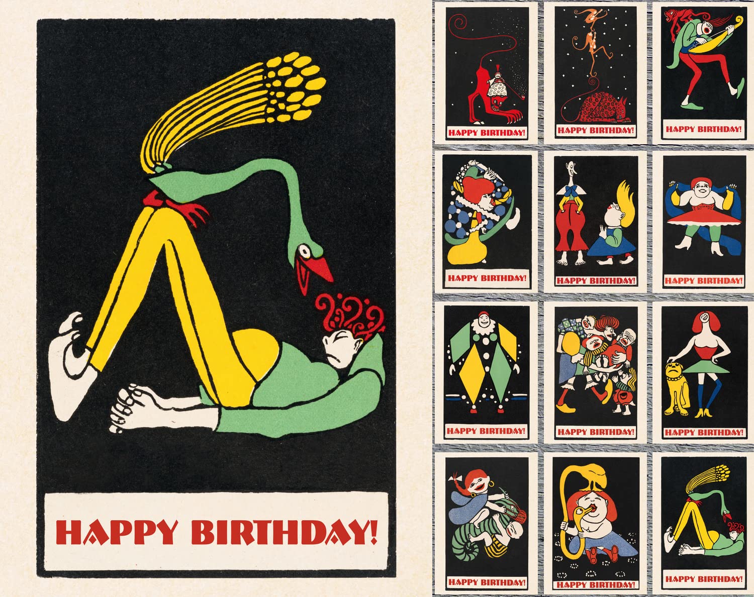 Amazon.com : PIXILUV HAPPY BIRTHDAY Greetings Cards 12 Notecards ~ Ugly ...