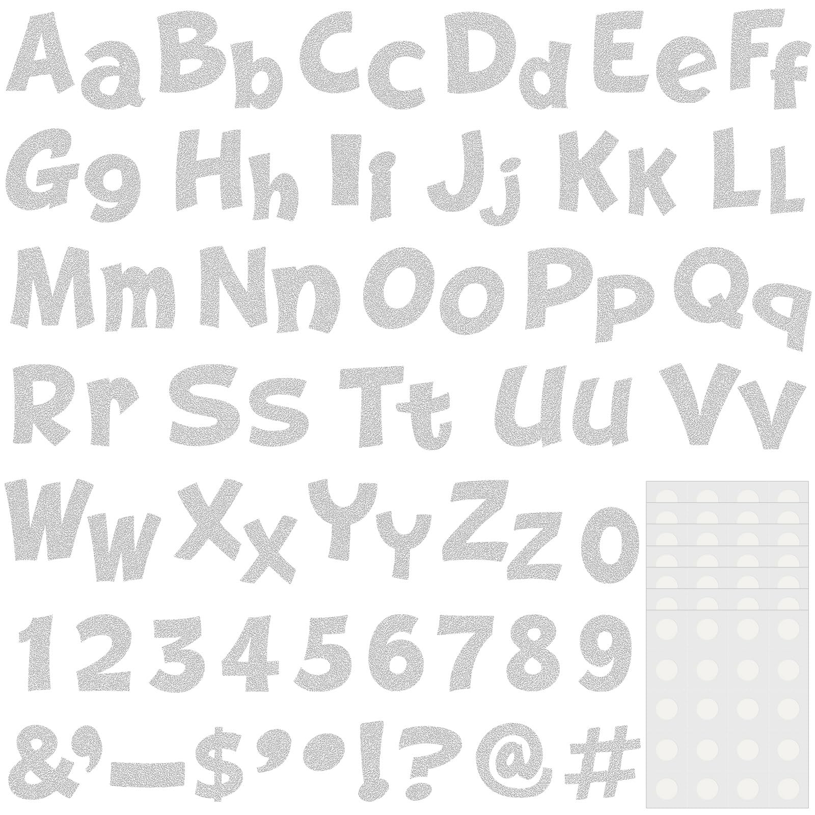 Amazon.com : ReliThick 72 Pcs 4 Inch Glitter Silver Bulletin Board ...