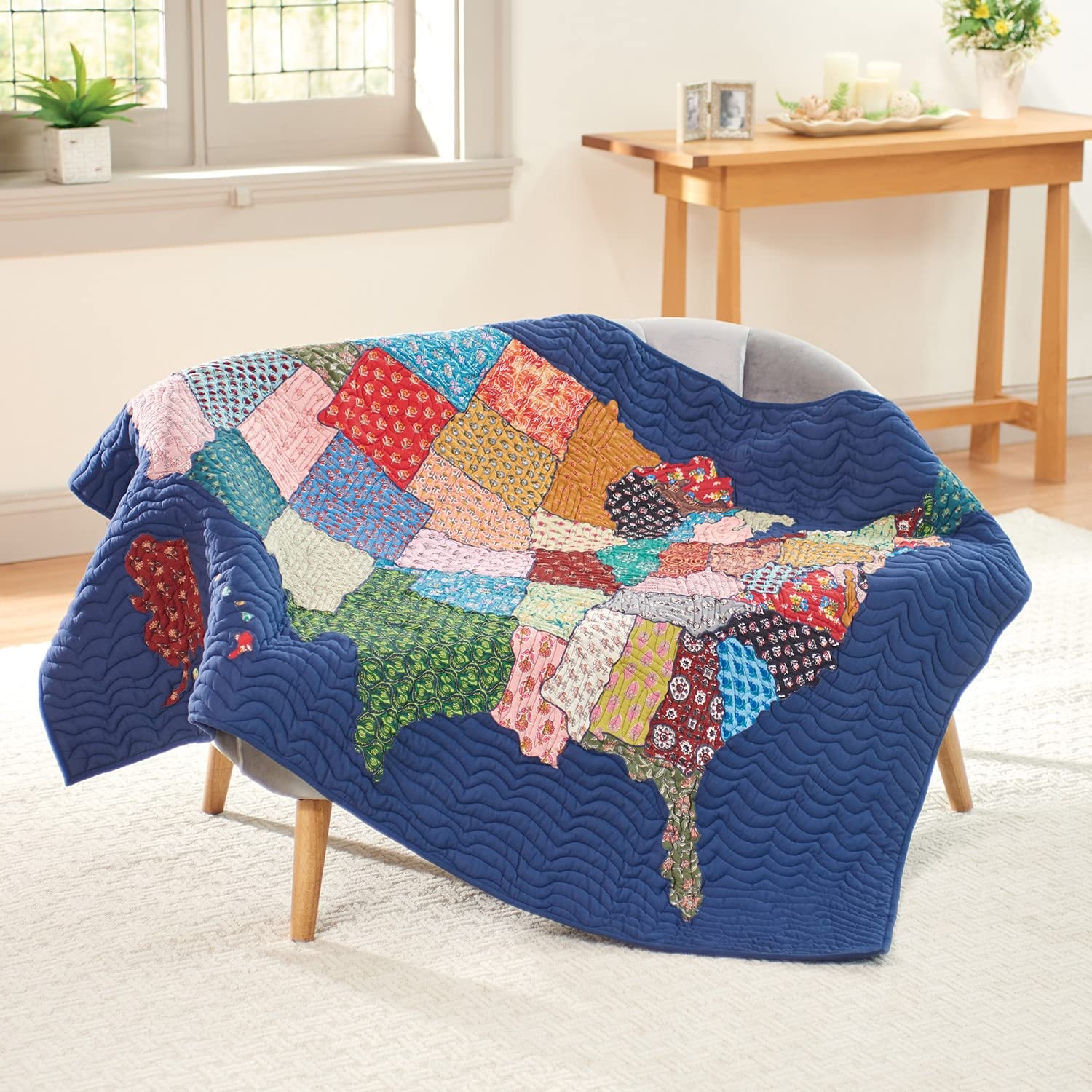 Usa Patchwork Map Quilt Pattern United States Quilt | Missouri Star
