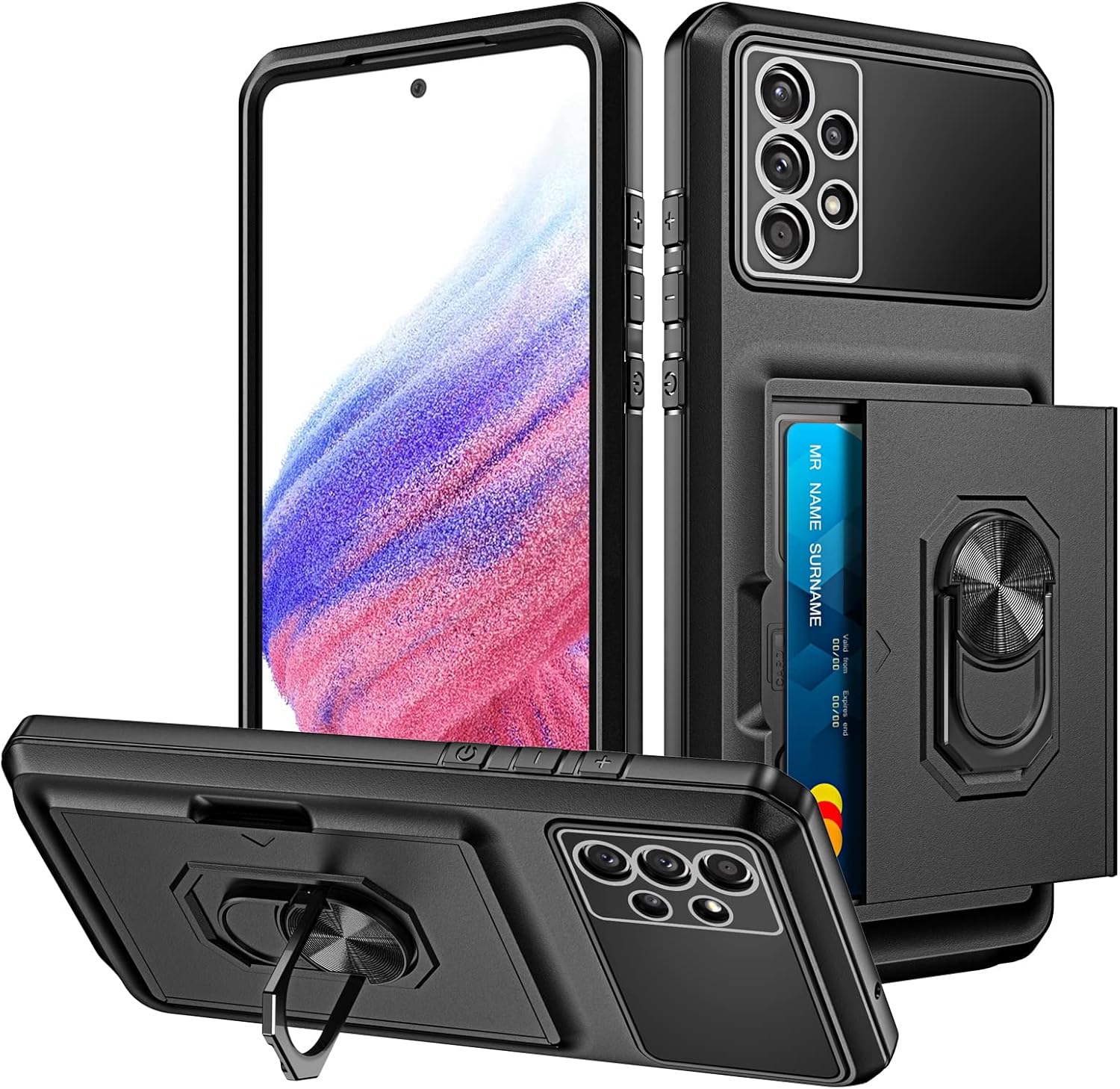 Amazon.com: Vofolen Case for Samsung Galaxy A53 Wallet Credit Card ...