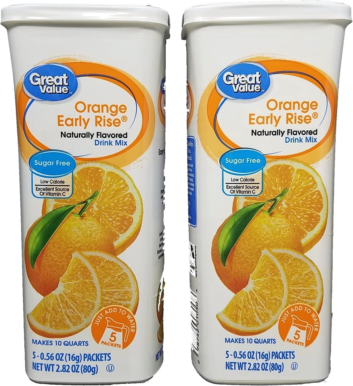 Amazon.com: Great Value Orange Early Rise Drink Mix, 5 Count (Pack of 2 ...