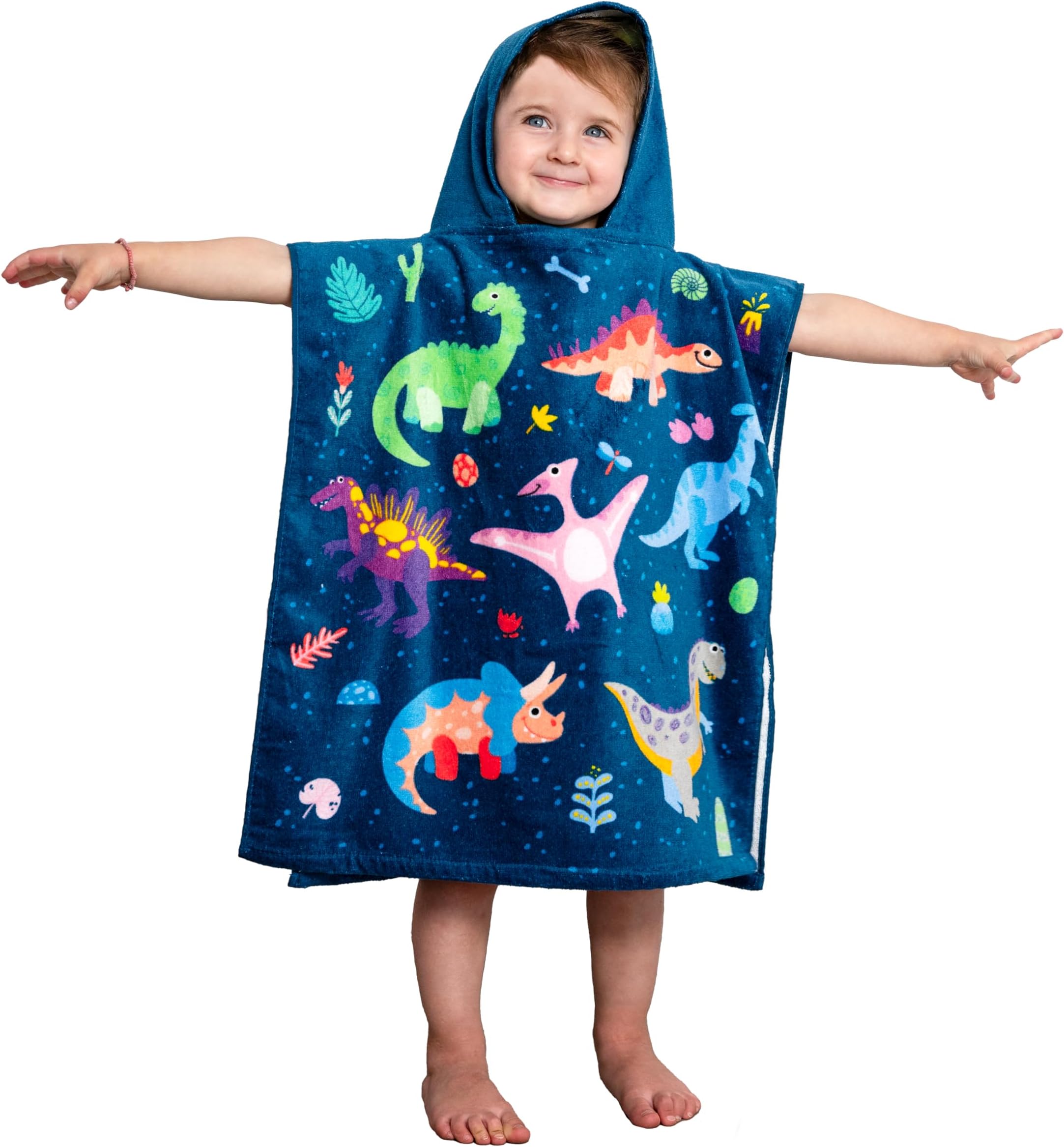 Bikasun Astronaut Badeponcho Kinder Poncho Handtuch mit Kapuze, Weich ...