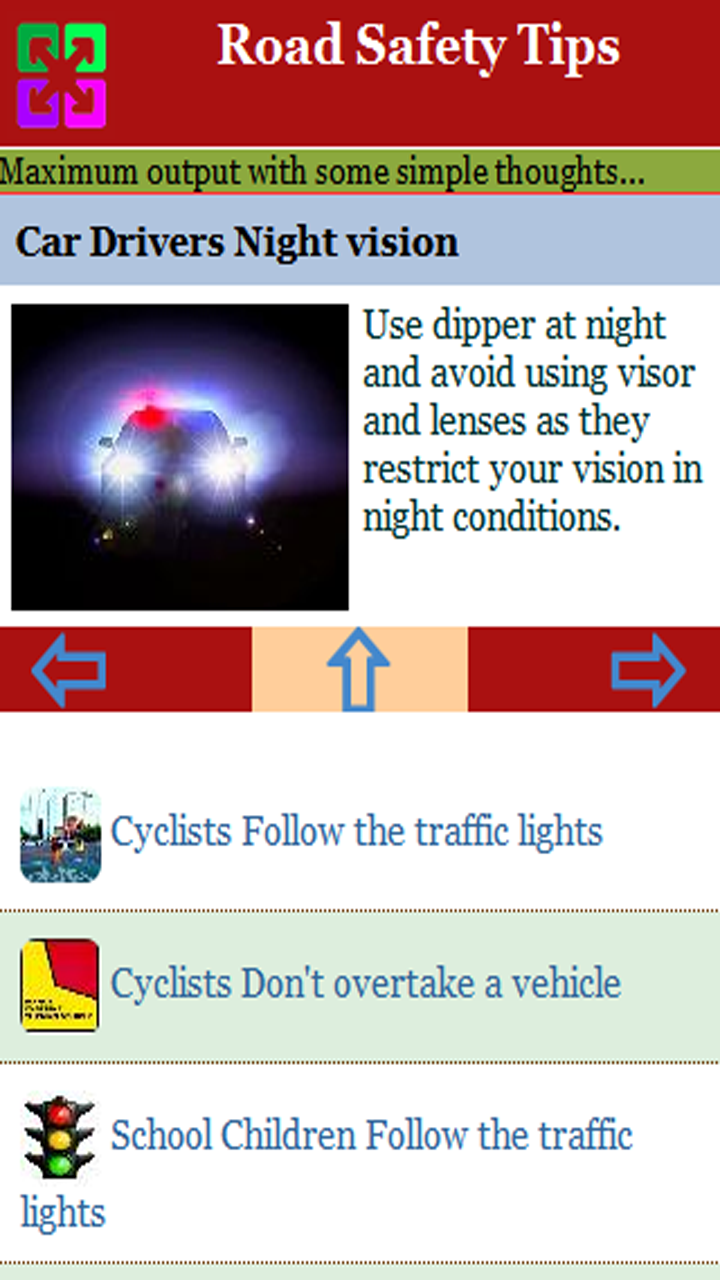 Road Safety Tips - App on Amazon Appstore