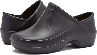 Amazon.com | Avia Shadow Slip Resistant Clogs for Women, Slip On Work ...