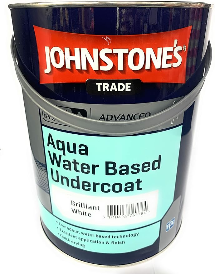 Johnstones Trade Aqua Water Based Undercoat Brilliant White 5 Ltr ...