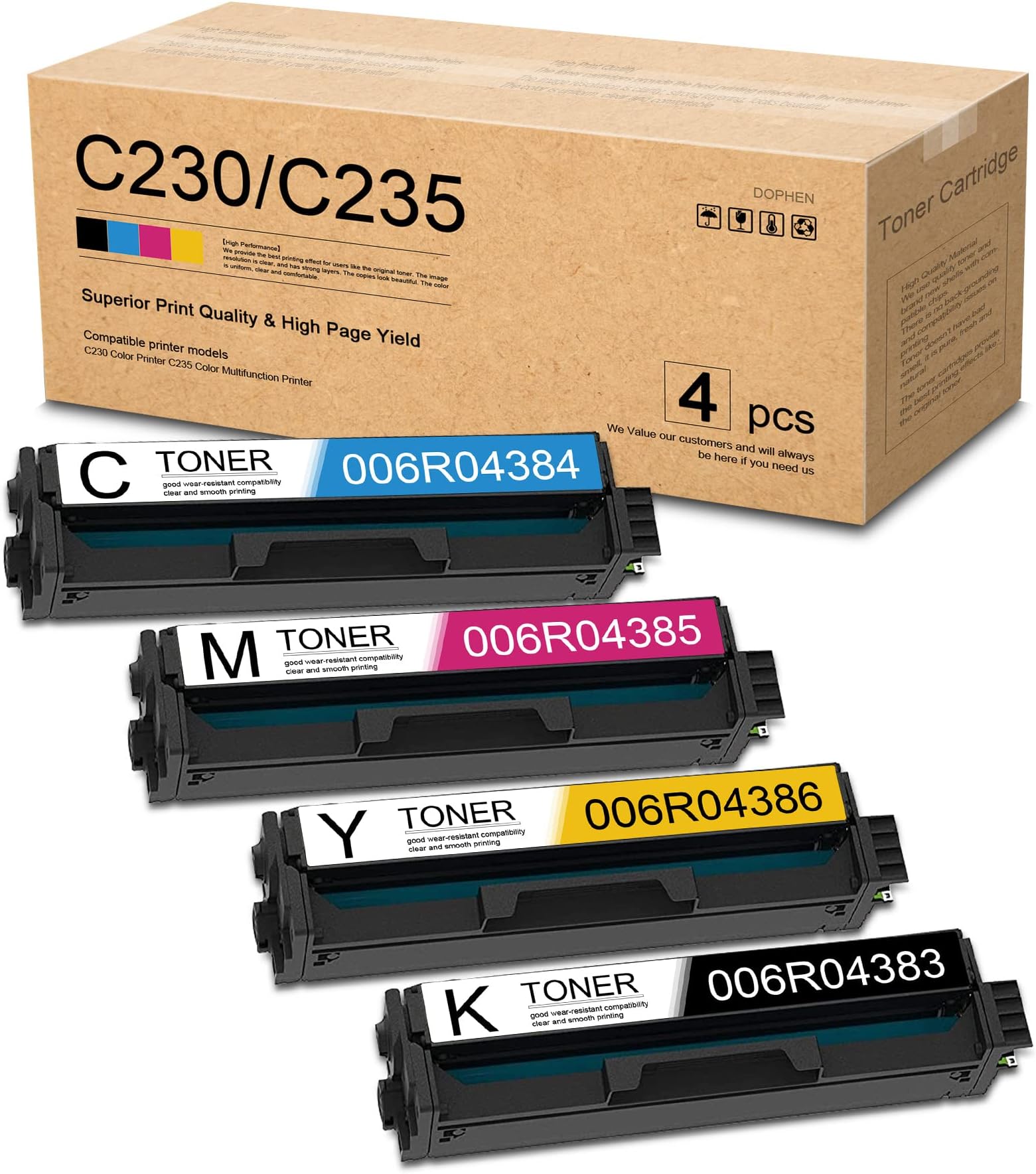 Amazon.com: Xerox Genuine C230/C235 Yellow Standard Capacity Toner ...