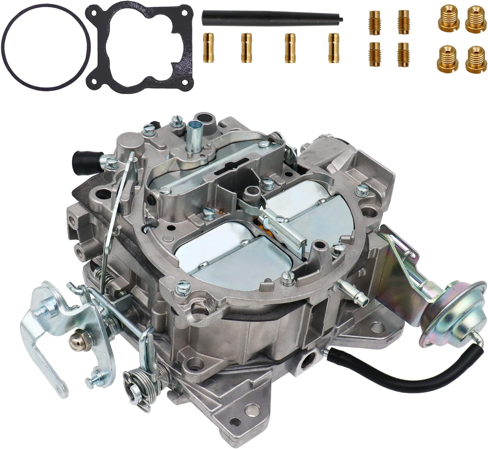 Amazon.com: GENRICS 4 Barrel Carburetor Replacement for Rochester Quadrajet 650 CFM Replacement ...