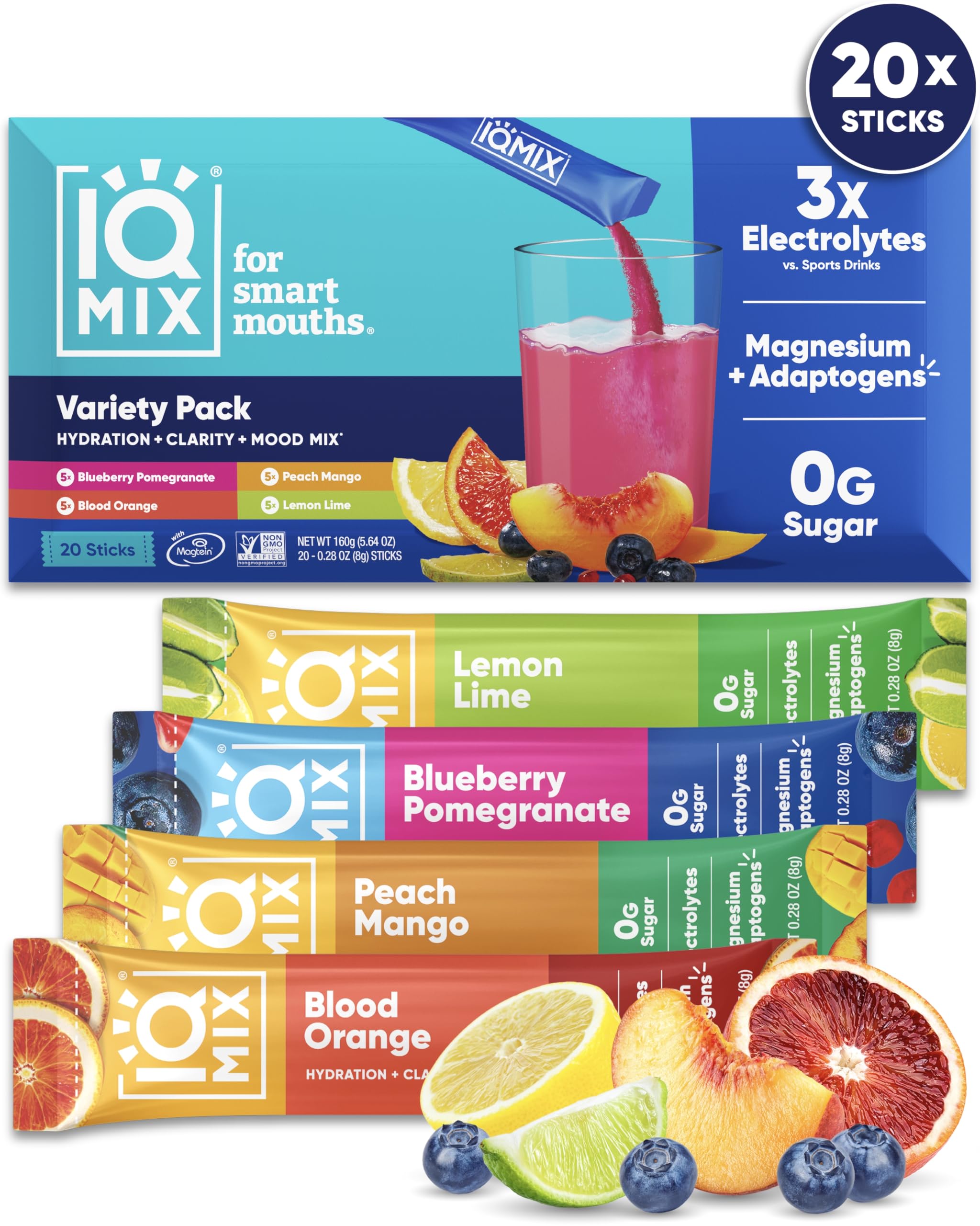 Iqmix Hydration Electrolyte Powder 4 In 1 Formula For Hydration ...