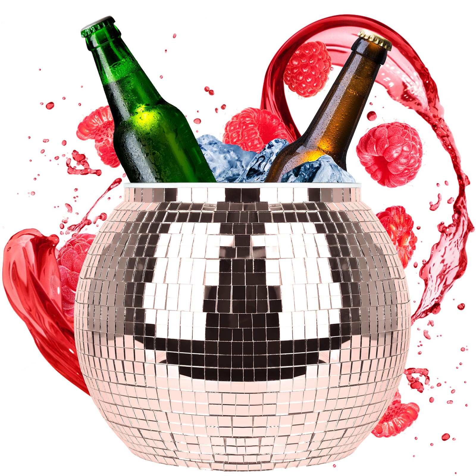 Amazon.com: Disco Ball Ice Bucket Beverage Tubs Disco Ball Cup for ...