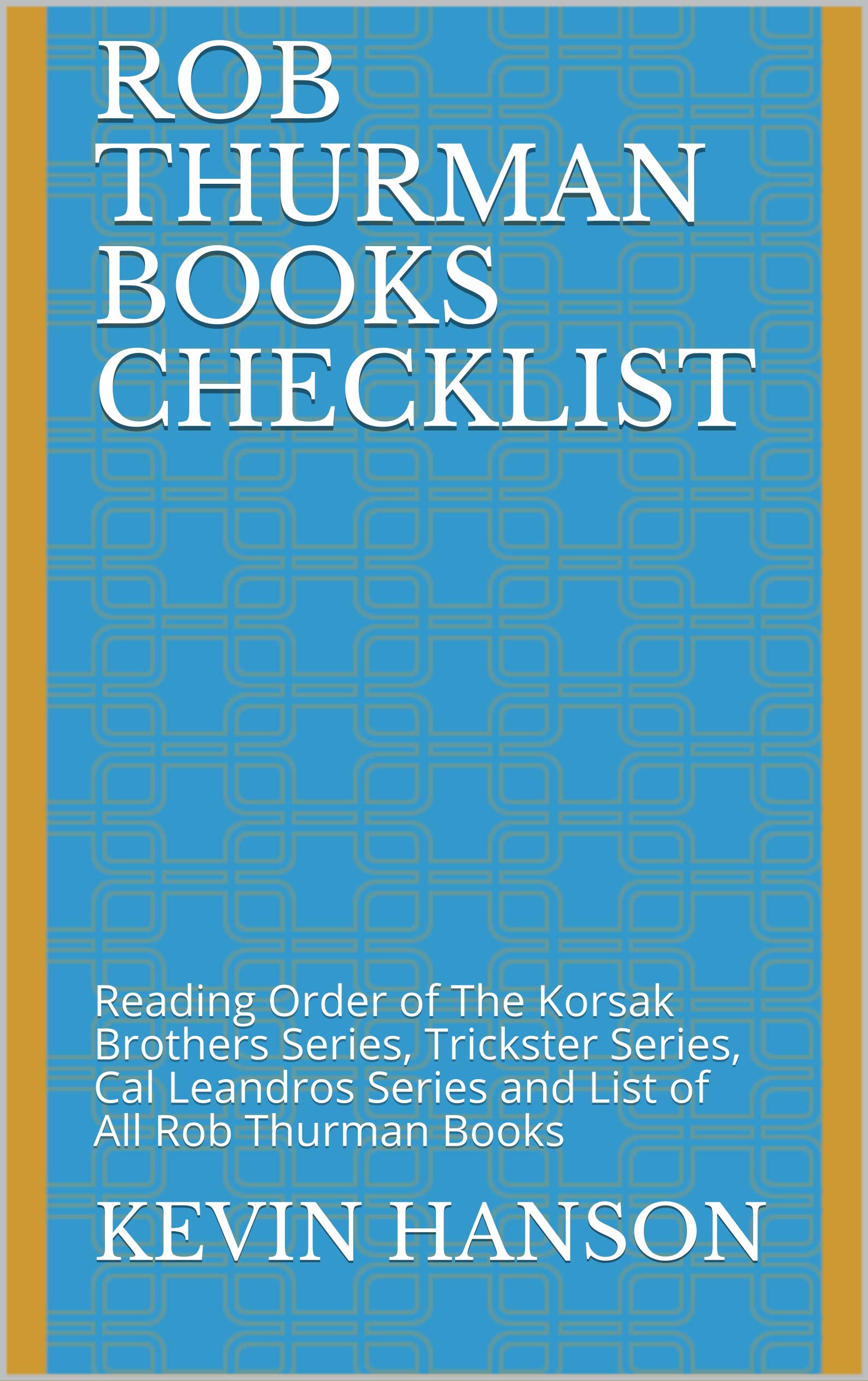 Rob Thurman Books Checklist Reading Order Of The Korsak Brothers ...