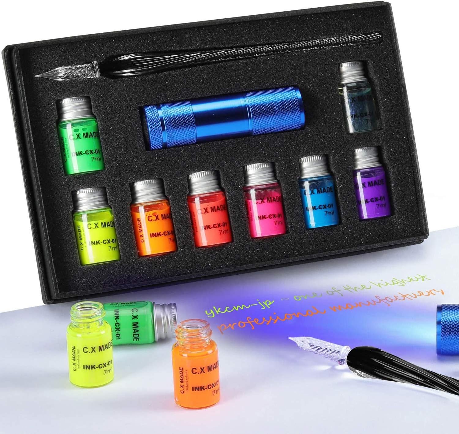 Amazon ESSSHOP Glass Calligraphy Dipped Pen And 7 Colorful Inks amazon-essshop-glass-calligraphy-dipped-pen-and-7-colorful-inks