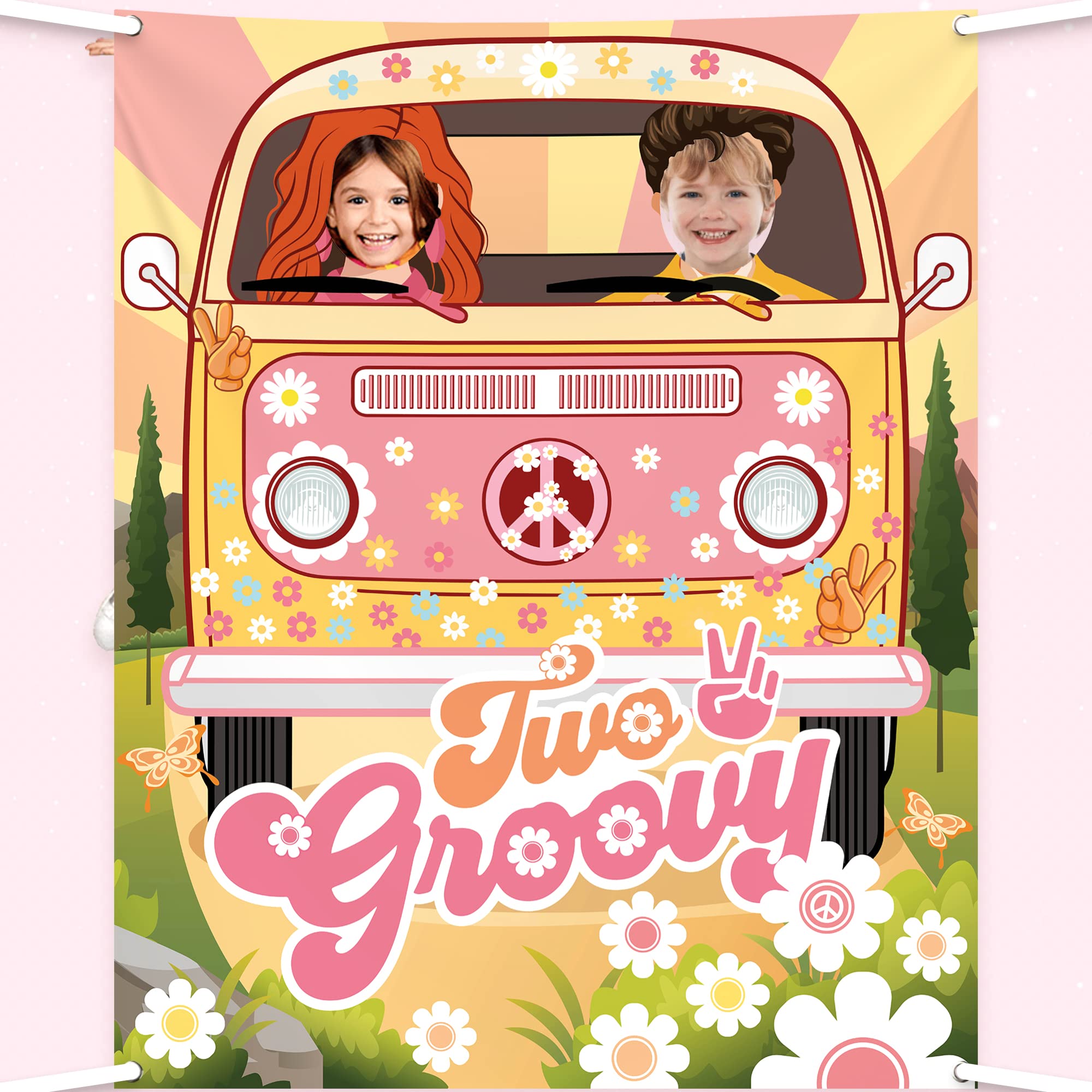 Amazon.com: KatchOn, Hippie Bus Photo Prop - Large, 47x63 Inch | Two ...