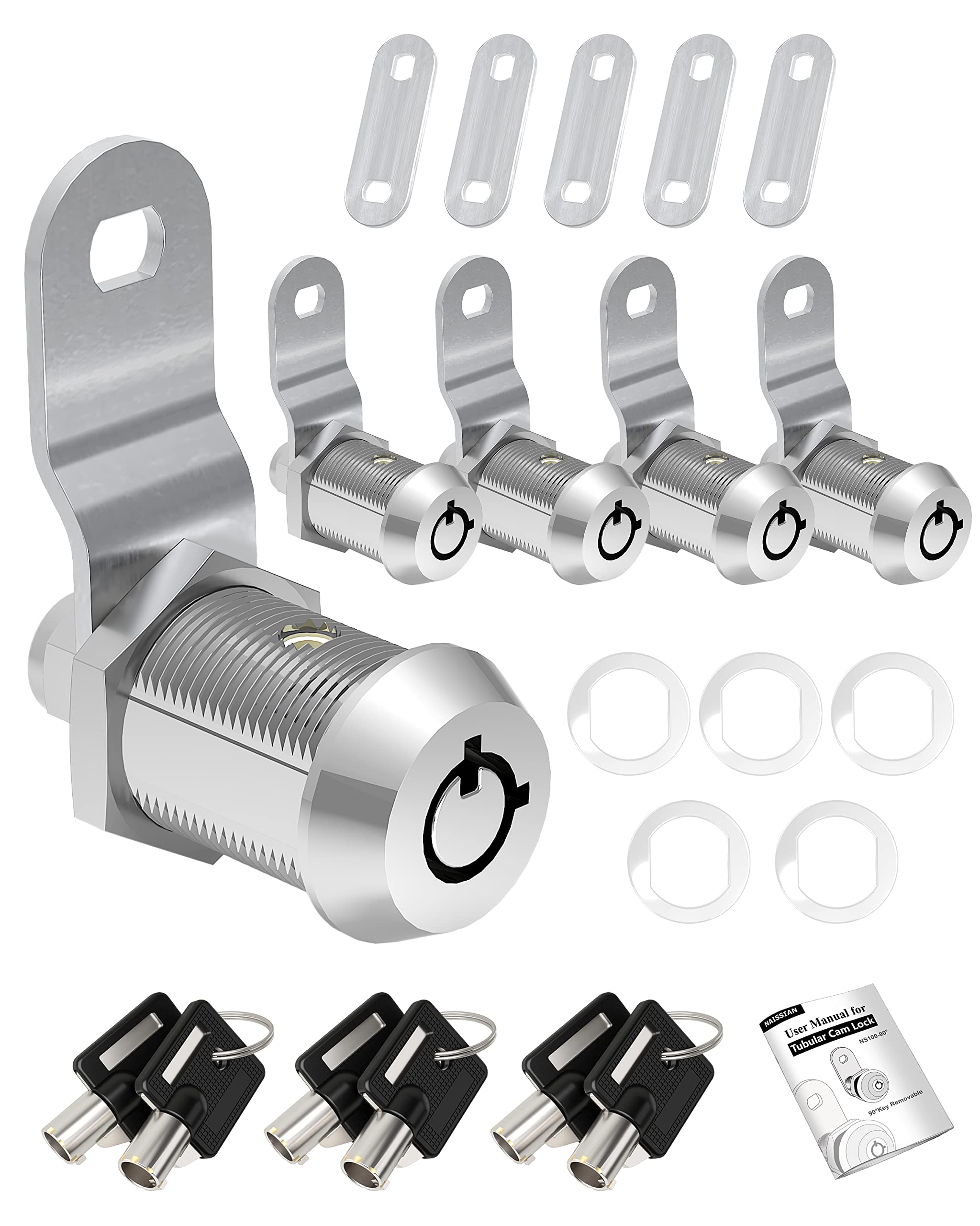 Amazon.com: Naissian 2023 RV Locks for Storage Door, Cylinder Cam Lock ...