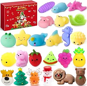 Lubibi Calendrier de l'Avent 2024 avec 24PCS Mignons Calendrier de Noël ...