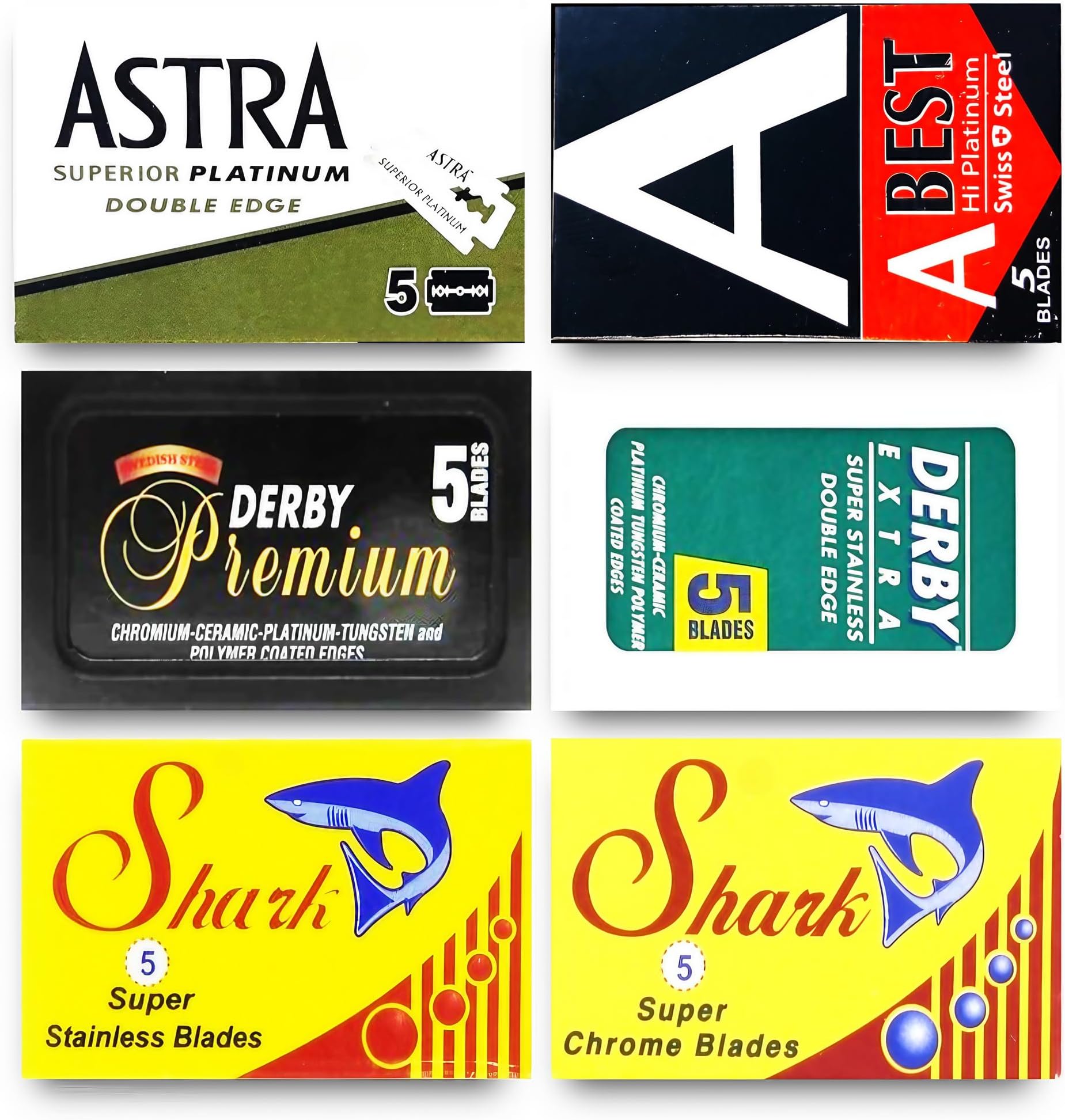 Amazon.com: Razor Blades Club 100 Quality Double Edge Razor Blades ...