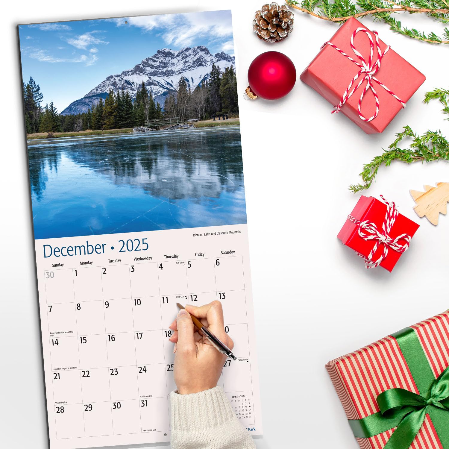 Snapklik.com : Banff National Park 2025 Wall Calendar 12 Month 12" X 24 ...