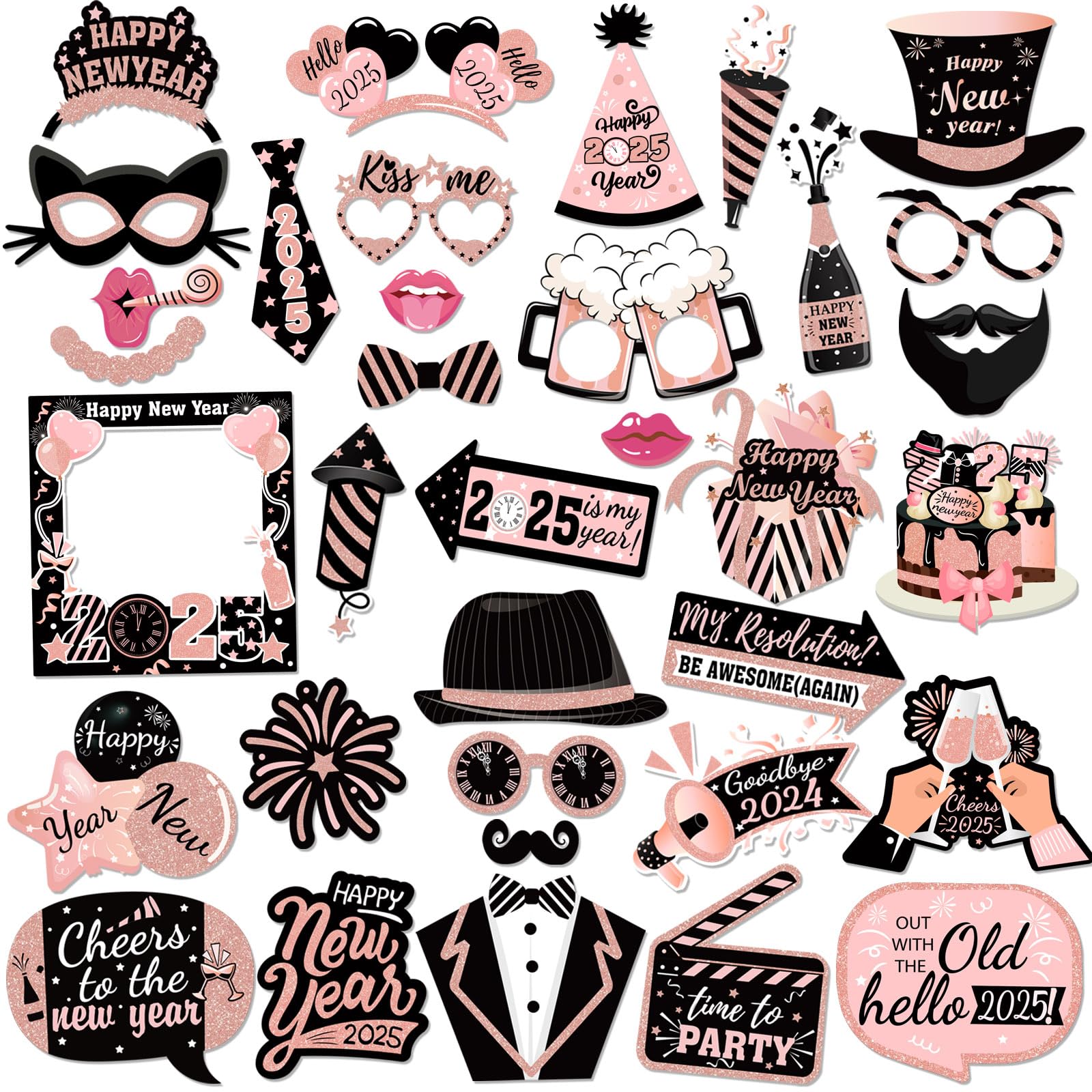 Photo Booth Clip Art Free Vector | Male Photo Booth Props Vector
