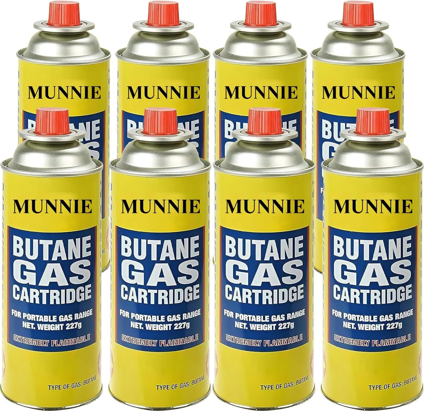 Munnie Butane Gas Canisters | Portable Gas Canister for Outdoor Cooking ...