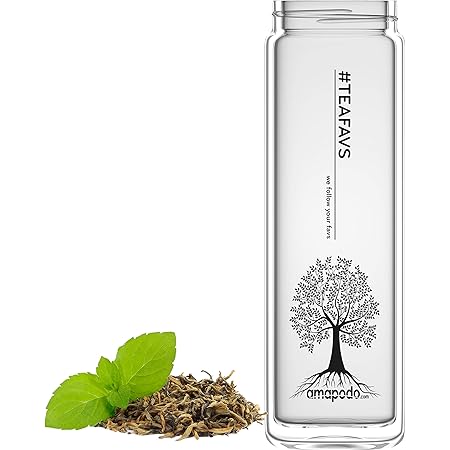 Amazon.de: amapodo Teeflasche Ersatz Glas doppelwandig - Ersatzglas Tee ...