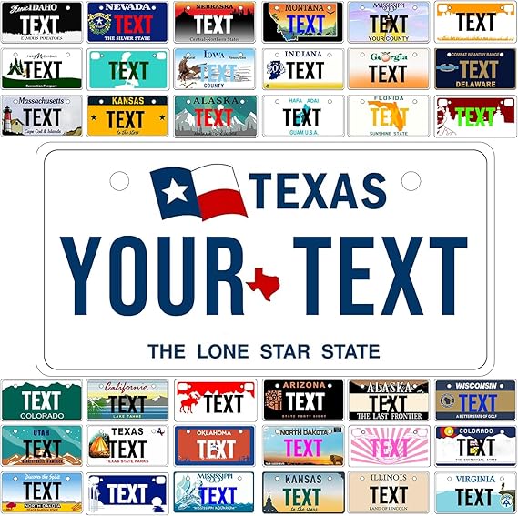 Amazon.com: Custom Mini License Plate,Personalized Texas Bike License ...