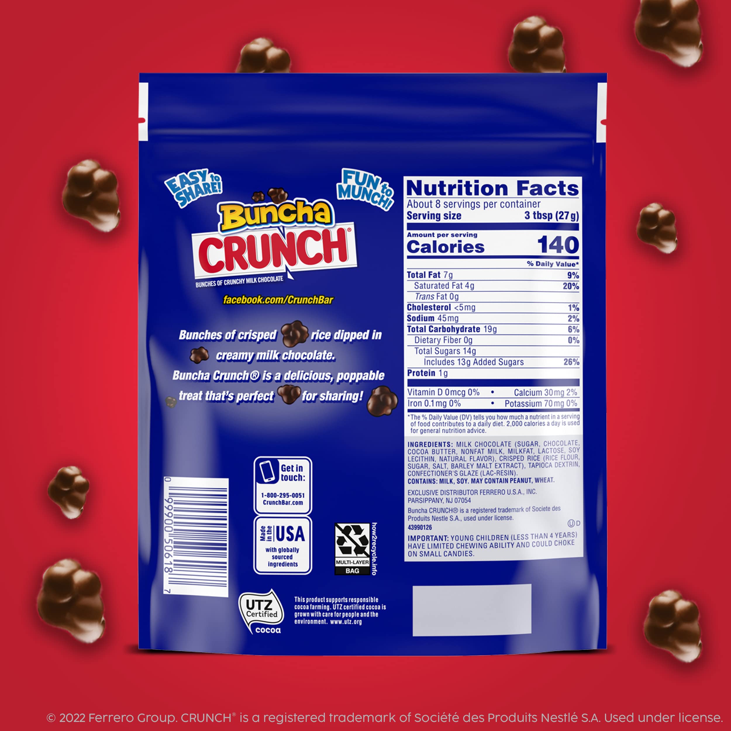 Snapklik.com : Buncha CRUNCH - Milk Chocolate And Crisped Rice