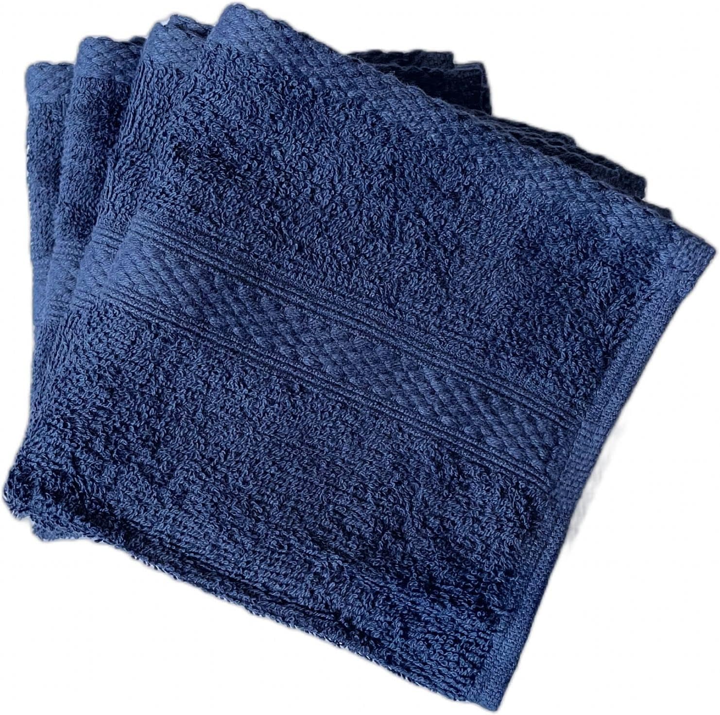 Lyra Linens - 100% Egyptian Cotton Face Flannel Washcloths - Pack of 2 ...