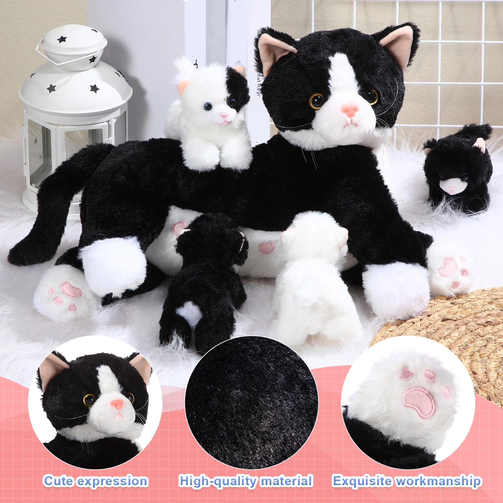 Snapklik.com : Skylety Nurturing Cat Stuffed Animal