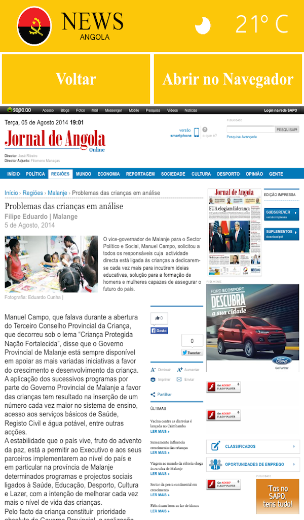 Angola News - App on the Amazon Appstore