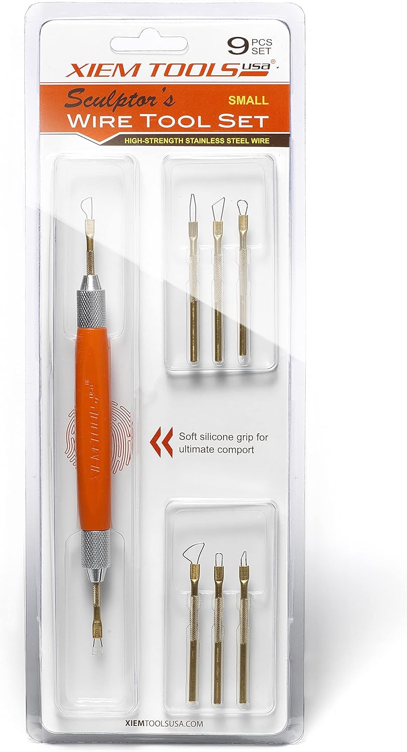 Amazon.com: Xiem Tools Sculptor's Wire Tool Set for Pottery and ...