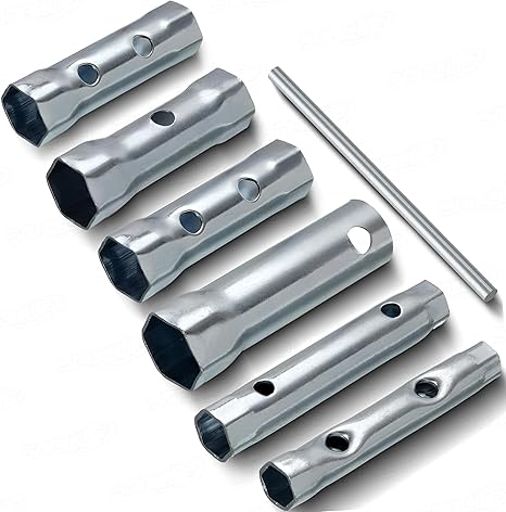 SABLUE 7-Pcs Dual-Ended Spark Plug Socket Wrench Set - Extended Reach ...