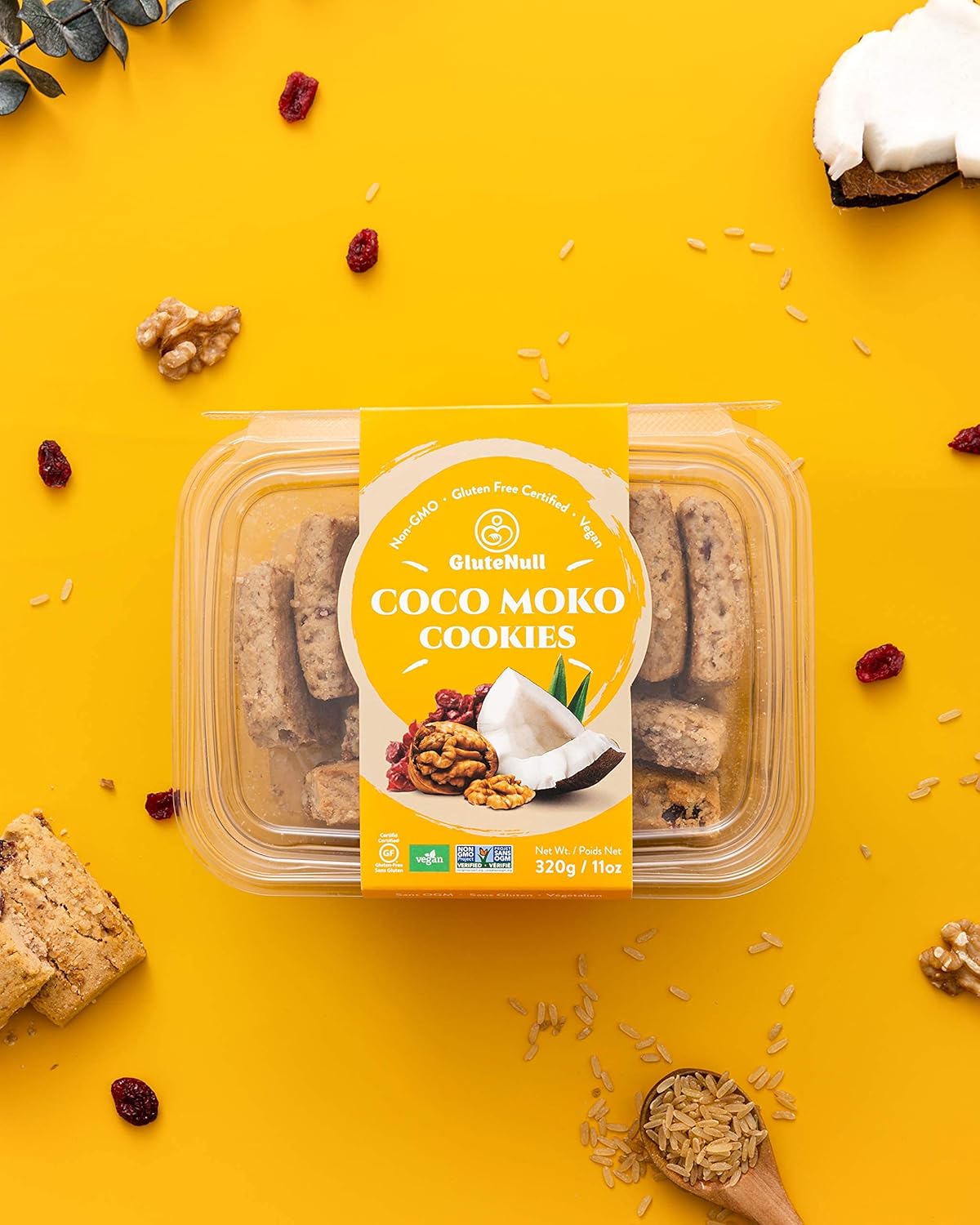 Amazon.com: Glutenull Coco Moko Cookies - Vegan, Gluten Free, Non GMO ...