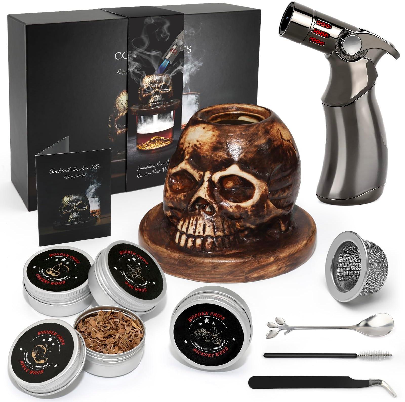 Amazon.com : Kaduf Cocktail Smoker Kit, Whiskey Smoker Kit For All ...