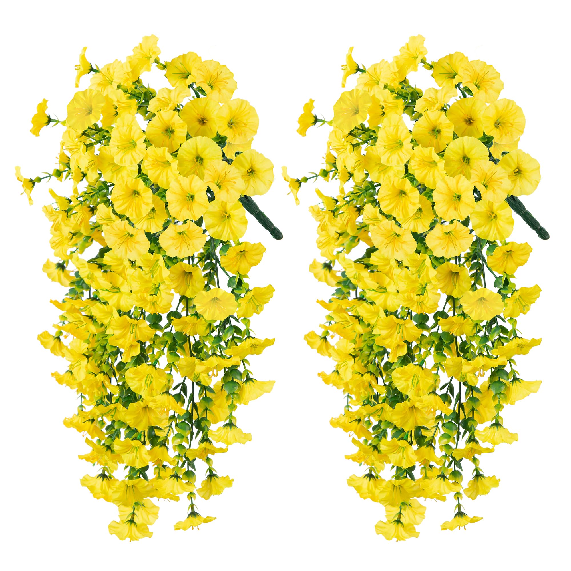 Amazon.com: Ivydale 2 PCS Artificial Hanging Flowers Fake Plants ...