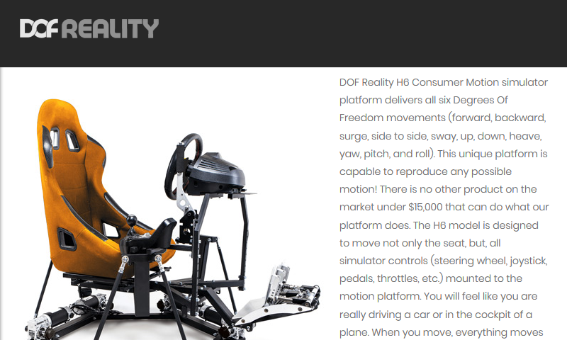 Motion Simulator platform model Selection Guide:Amazon.co.uk:Appstore ...