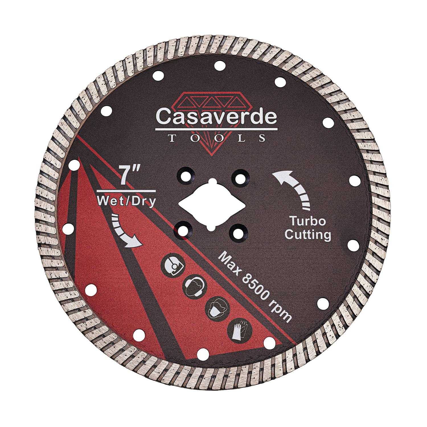 Snapklik.com : 7" Diamond Granite Blade Turbo Blades Cutting For ...
