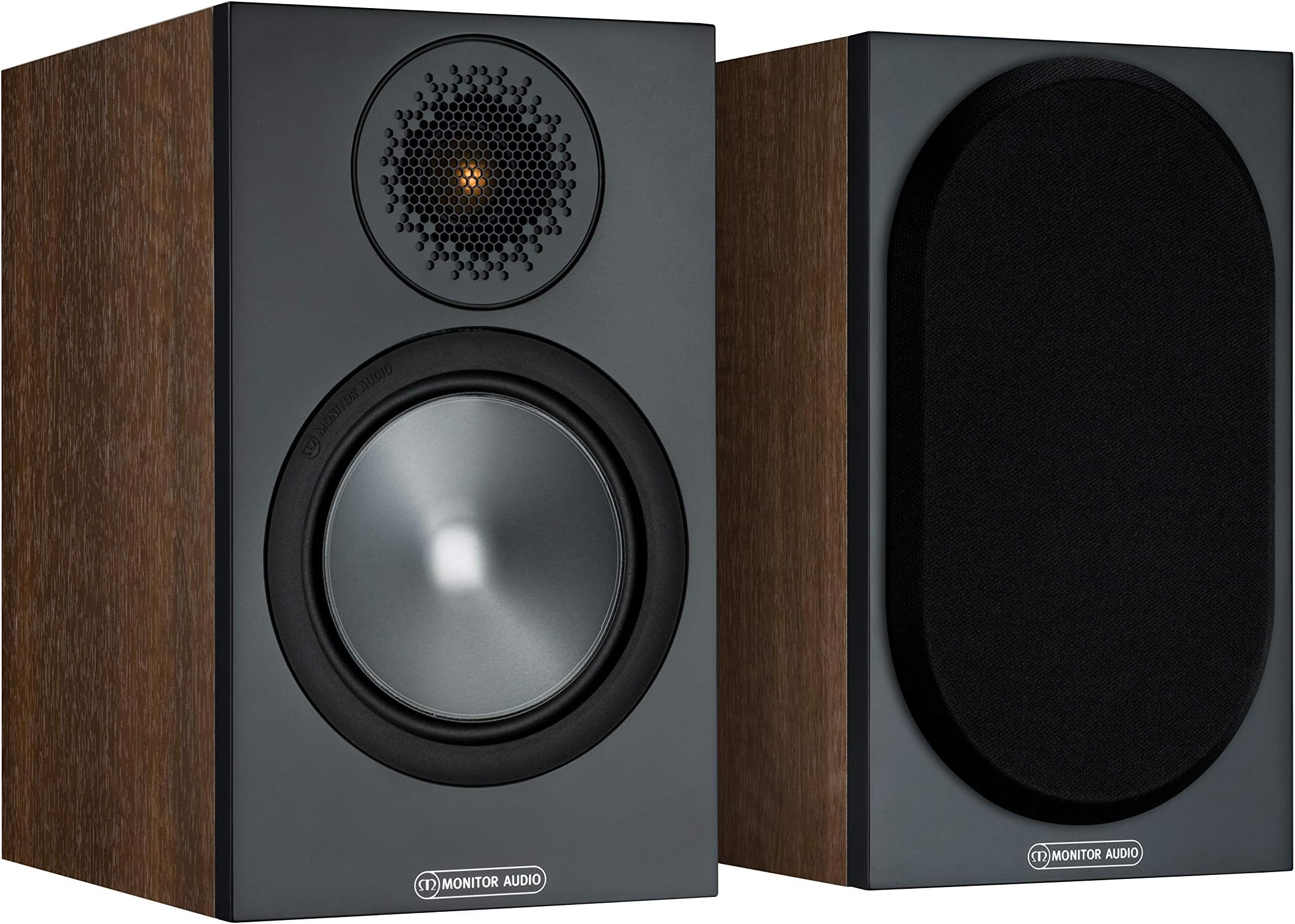 Amazon.com: Monitor Audio Bronze 50 Bookshelf Speakers in Walnut (Pair ...