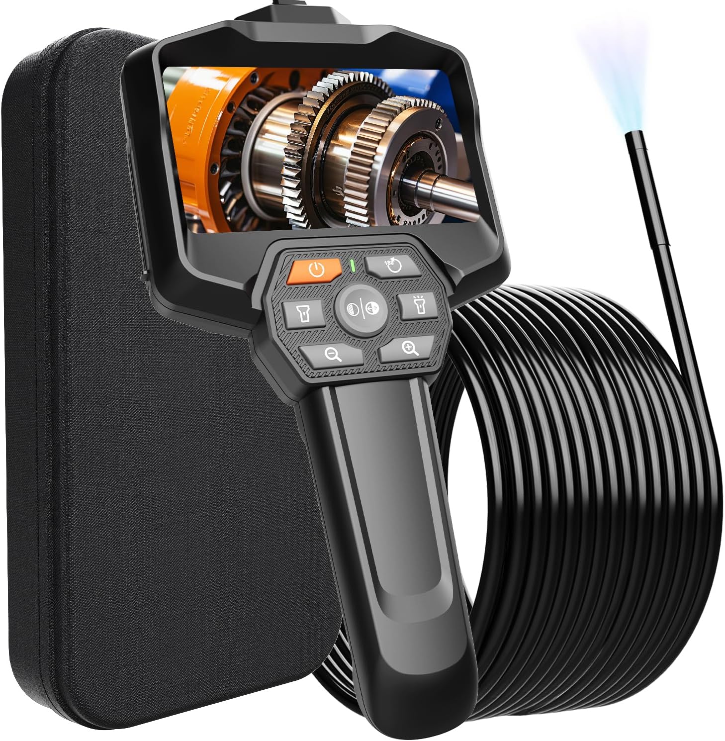 Endoscope Camera with Light, 1080P HD Boroscope Inspection Camera with ...