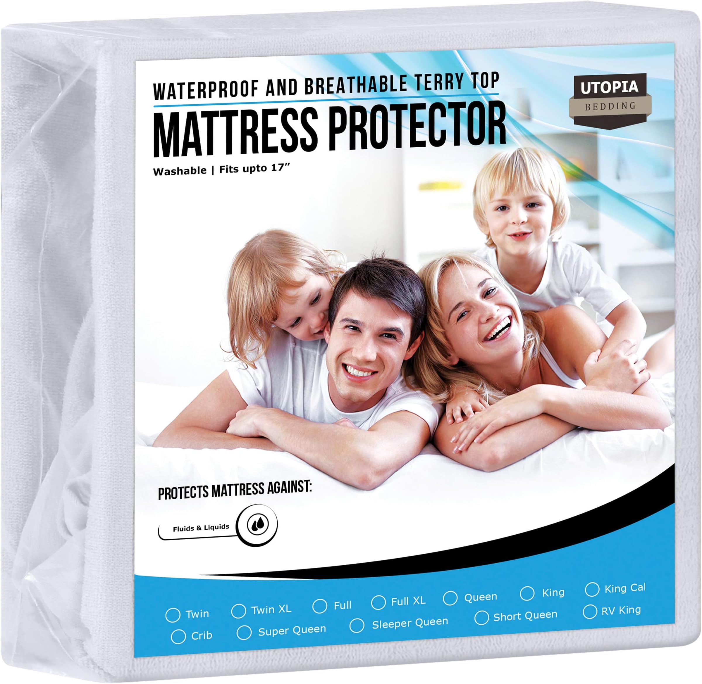 Amazon.com: Waterproof Zippered Plastic Mattress Protector Encasement ...
