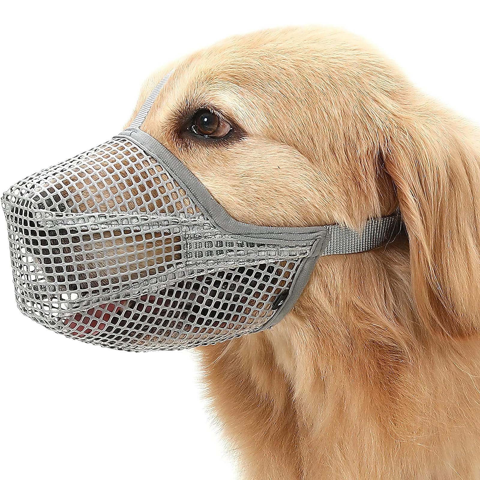 Dog Muzzle?Adjustable Puppy Muzzles?Soft Mesh Muzzle?Anti Biting ...