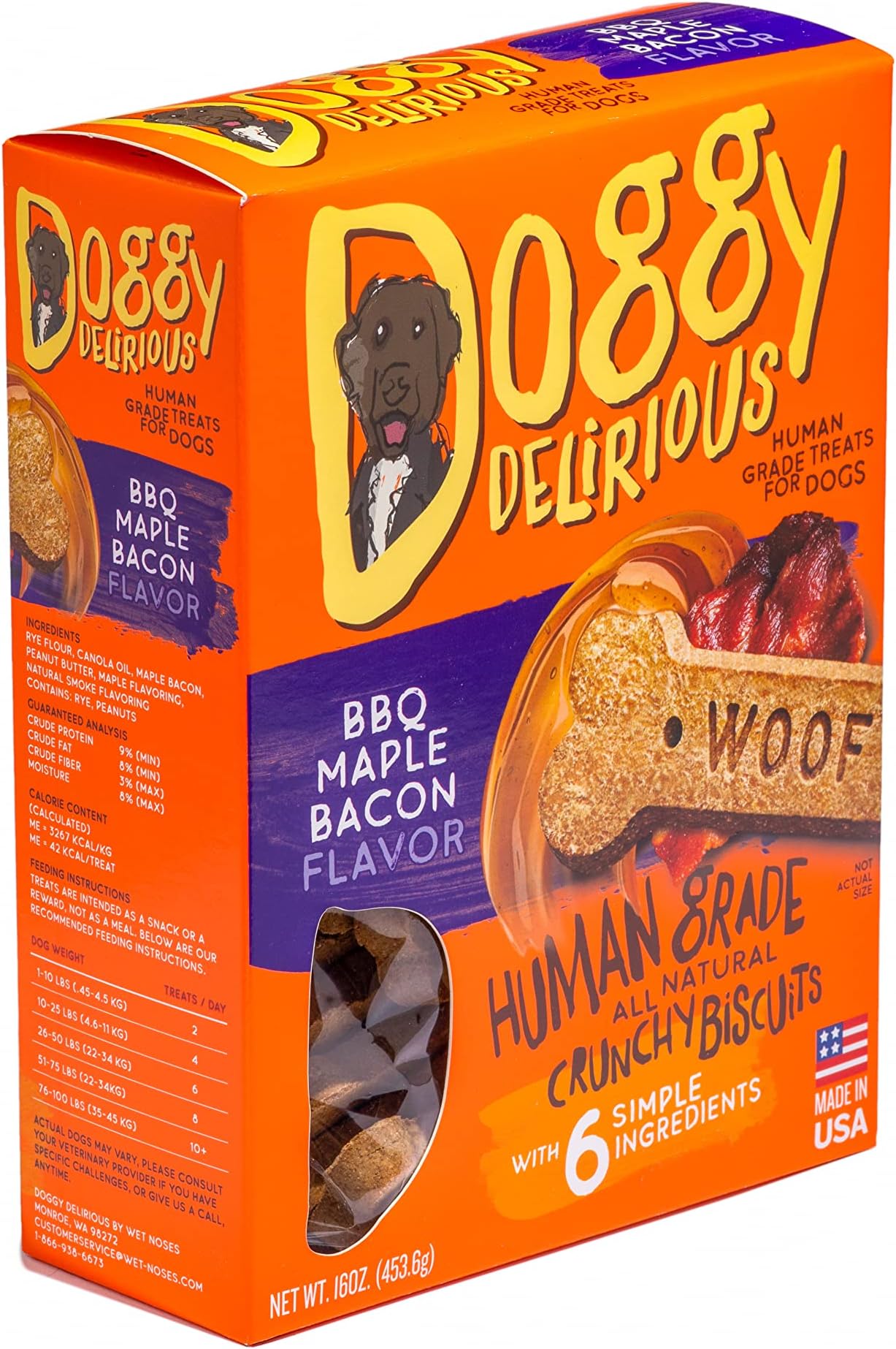 Amazon.com : Doggy Delirious Crunchy Dog Treats – for All Pet Sizes ...