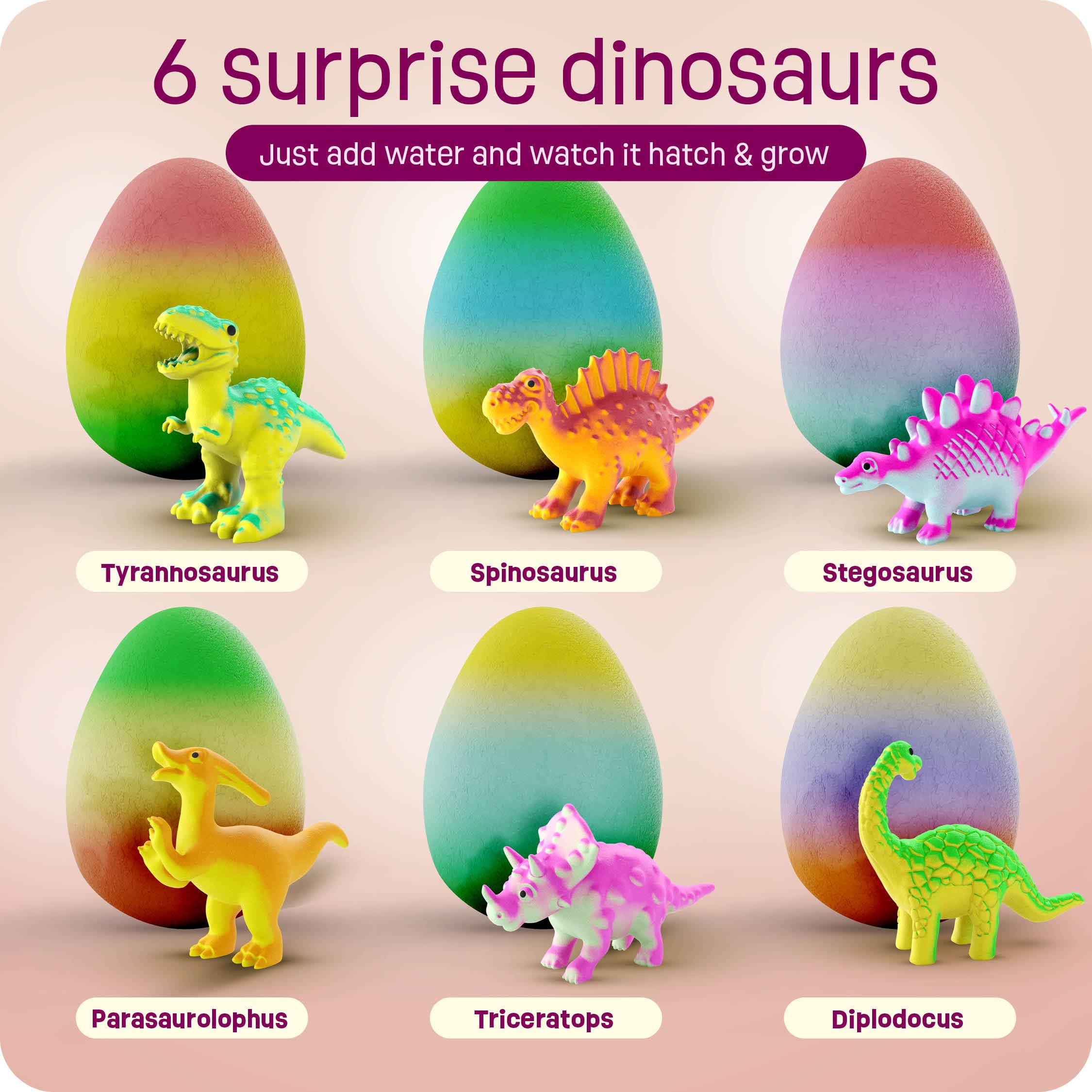 Baby Dinosaur Egg Fargesider Fun Kids Novelty Dinosaur Hatching Egg