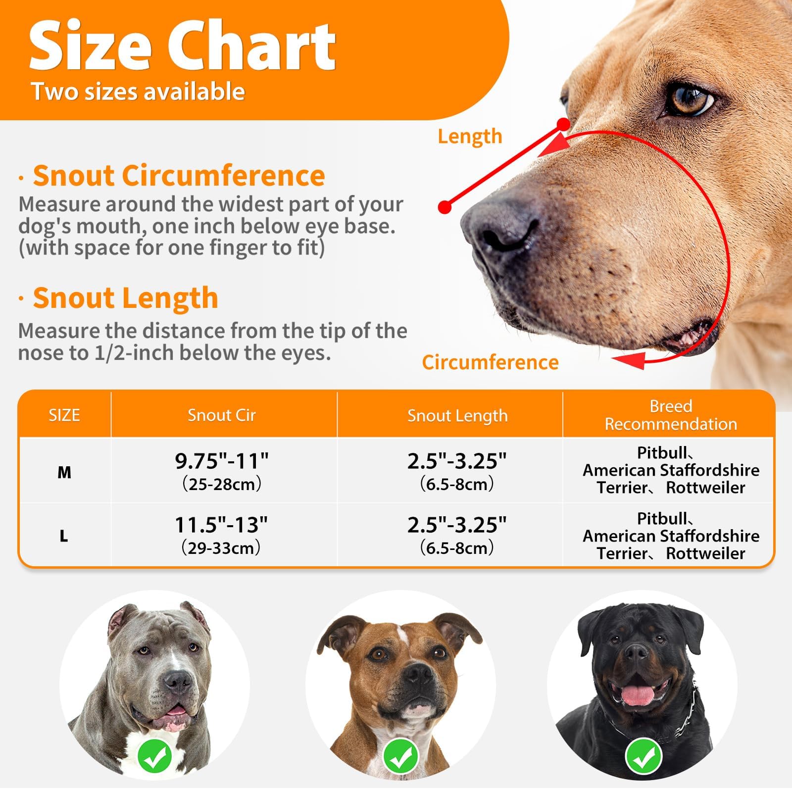 Snapklik.com : Mayerzon Pitbull Muzzle For Large Medium Sized Dogs To ...