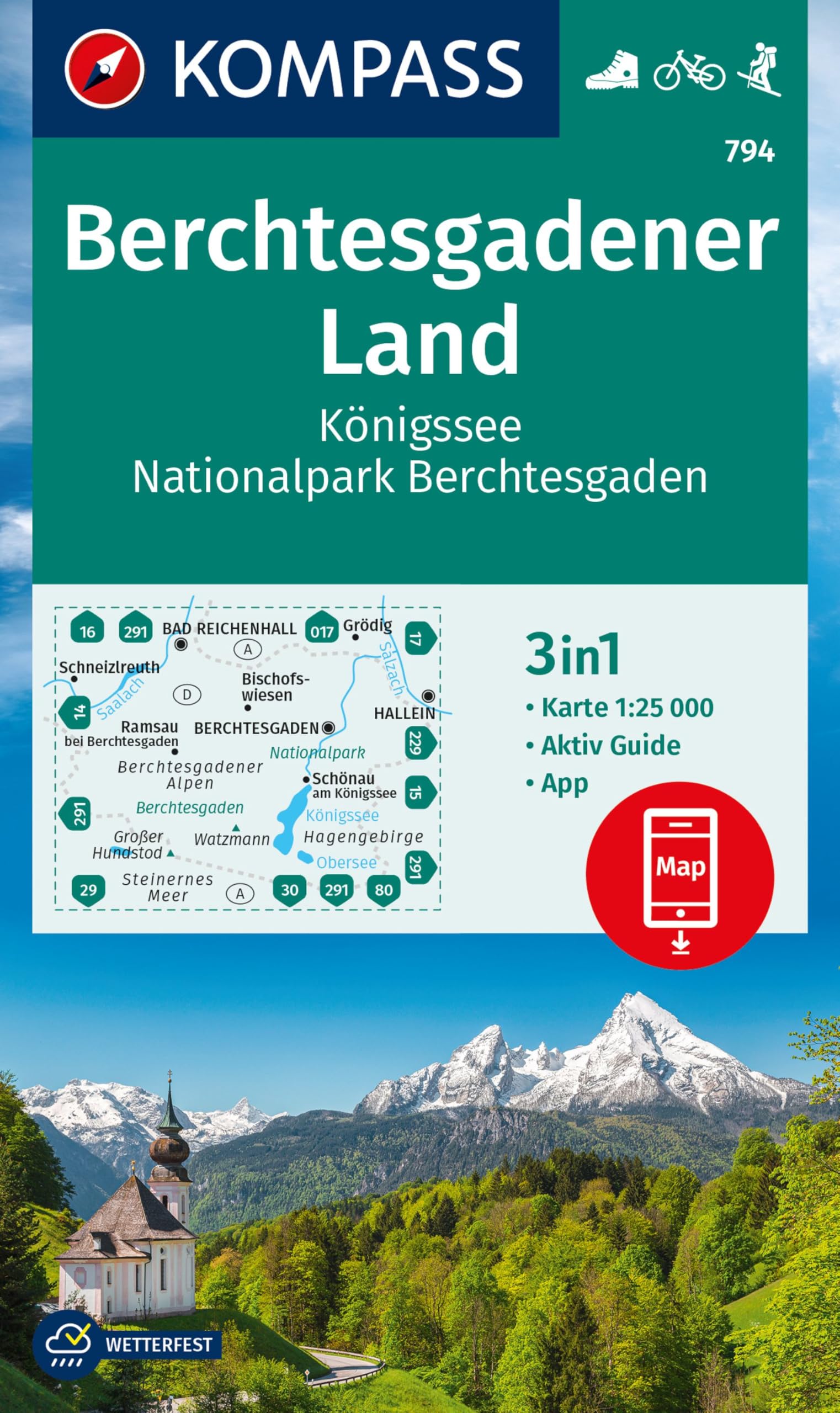 Karte Bergdesgardener Land