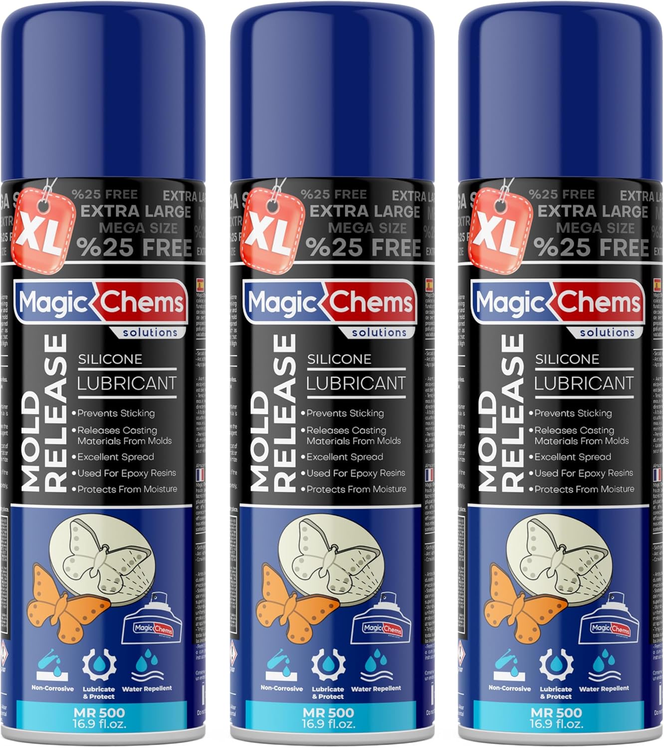 Amazon.com: Mold Release, Silicone Mold Release Spray (3x16.9 fl oz ...