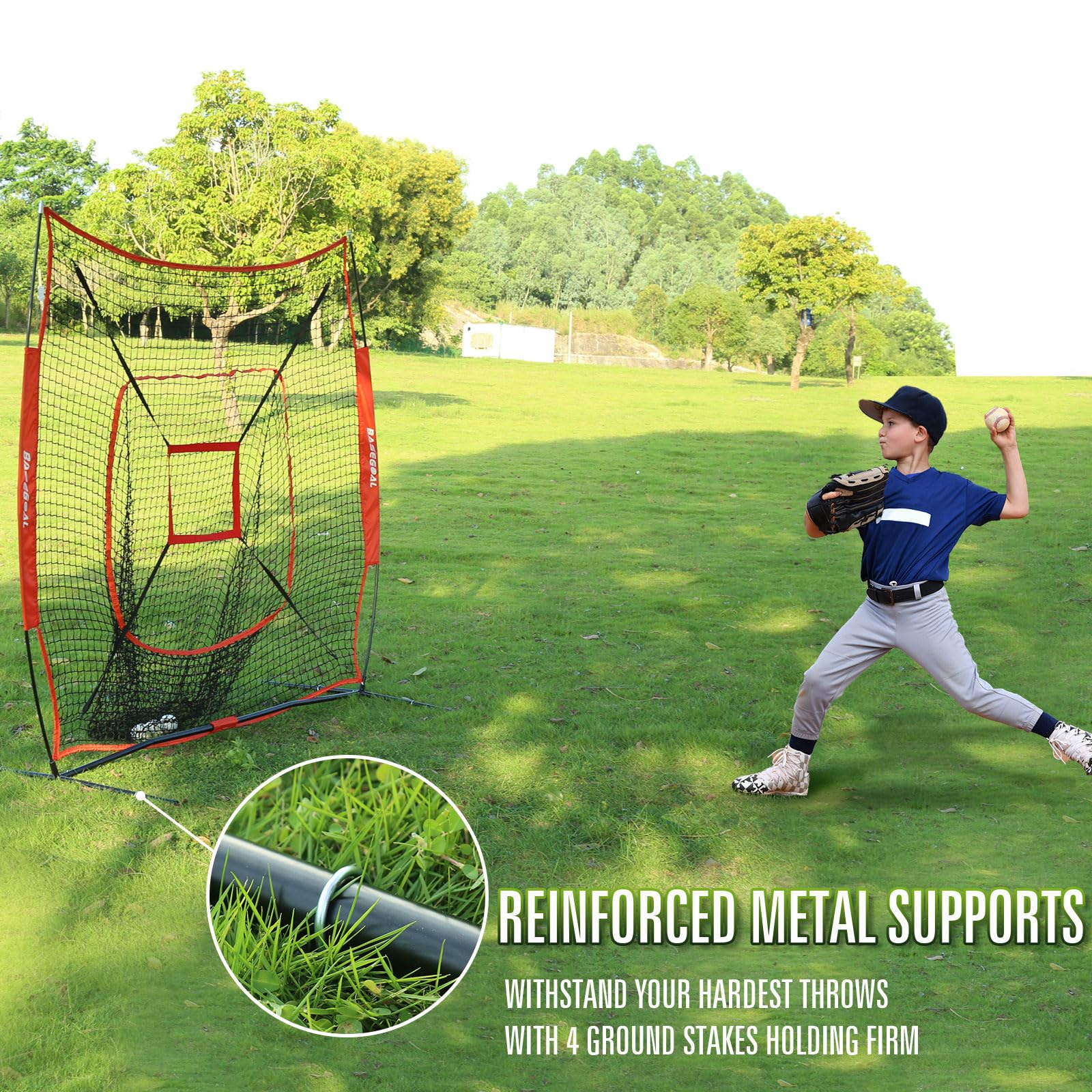 Snapklik.com : BaseGoal 77 Baseball Softball Practice Net,Baseball ...